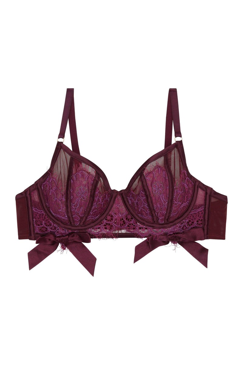 Josephine Aubergine Corded Lace Bra – Playful Promises Australia